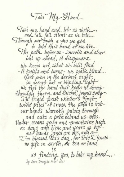 Take My Hand – Just Plain Art